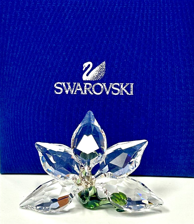 SWAROVSKI Crystal Orchid Ornament Auction (0119-2559618) | Grays Australia
