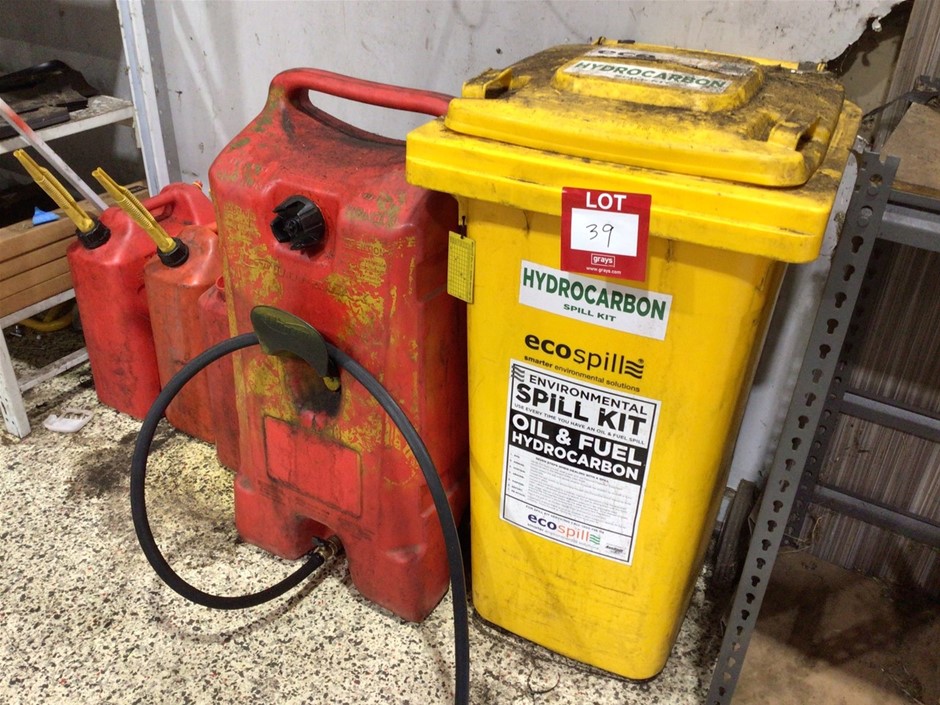 Spill Kit with Qty of Jerry Cans Auction (0039-7052359) | Grays Australia