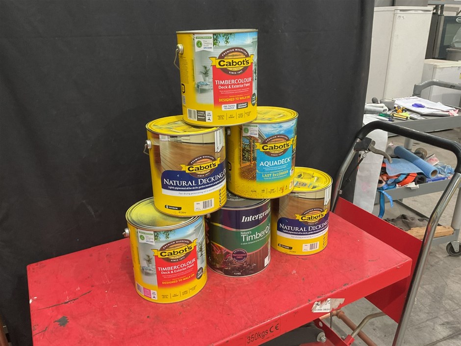 39 Tins Of Assorted 4ltr Paint Auction (0109-3029644) | Grays Australia