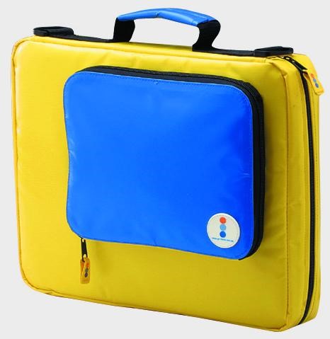 196 x Yellow/Blue PVC Satchel shoulder strap, ring binder, laptop case ...
