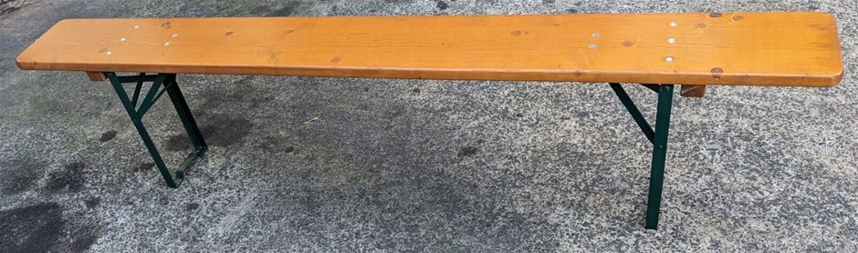 German Beer Garden Bench Seat (Green Legs) Auction (0008-5057132 ...
