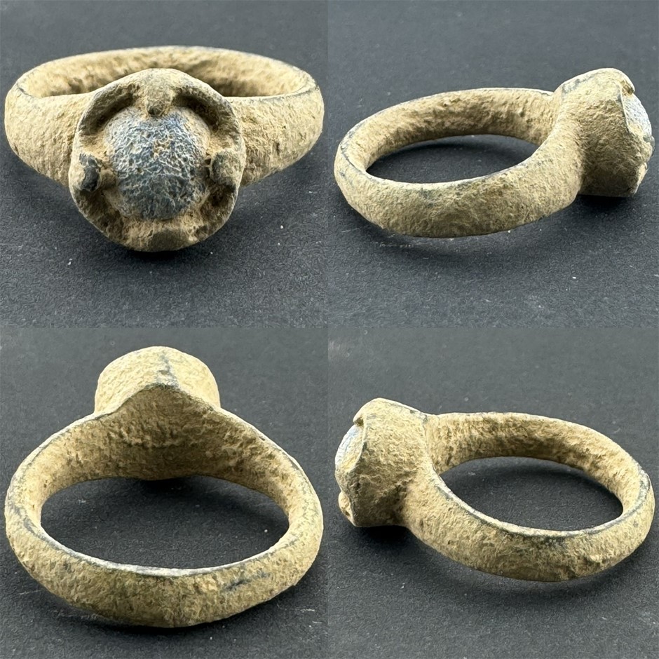 CIRCA. 3RD CENTURY ROMAN EMPIRE BRONZE RING Auction (0001-2560982 ...