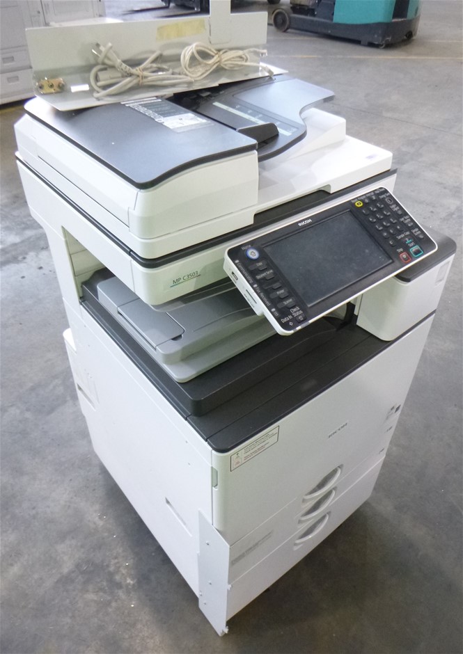 Ricoh MPC3503 Mobile Colour Laser Multifunction Printer Copier Auction ...