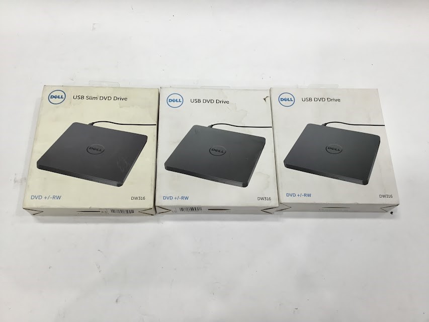 DELL USB Slim DVD Drive NEW X3 Auction (0010-2559967) | Grays Australia