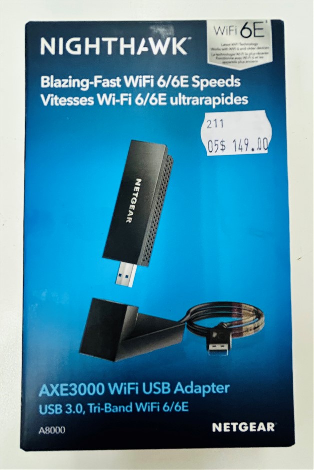 NETGEAR NIGHTHAWK blazing-Fast WiFi 6/6E Speeds AXE3000 WiFi USB ...