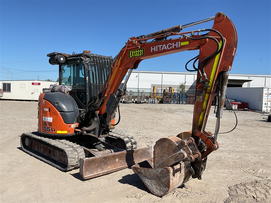 Hitachi ZX55U-5A Hydraulic Excavator Auction (0002-7053171) | Grays ...