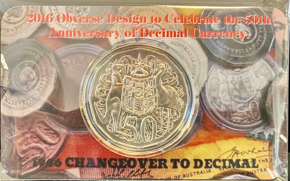 2016 50c Changeover 50th Anniversary of decimal currency- UNC Auction ...