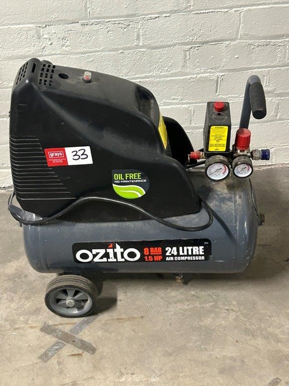 OZITO 24 Litre Portable Electric Air Compressor Auction (0033-5057488 ...