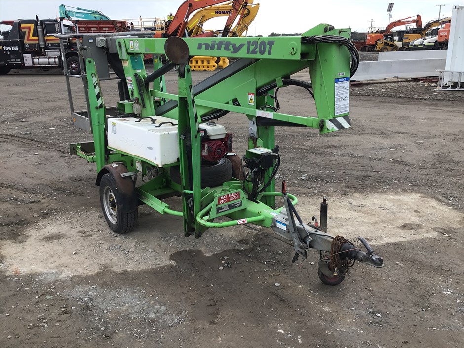 2015 Nifty 120TPE Single Boom Lift Trailer Auction (0007-7052843 ...