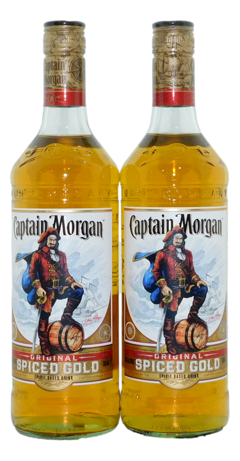 Captain Morgan Original Spiced Gold Rum (2x 700mL) Jamaica Auction ...