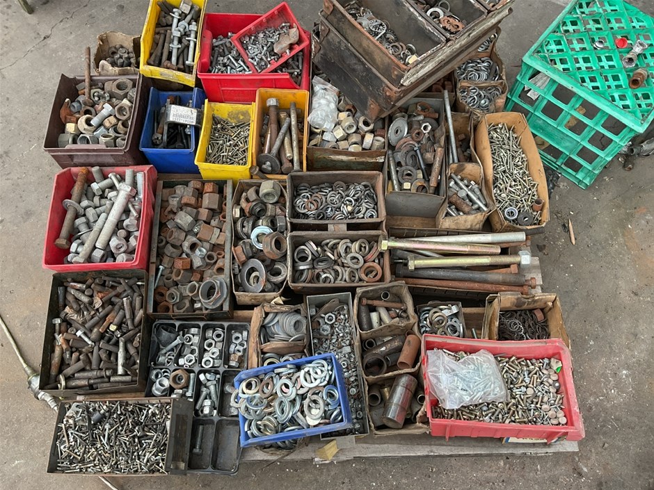 Pallet Of Assorted Nuts And Bolts Auction (0117-3029956) | Grays Australia