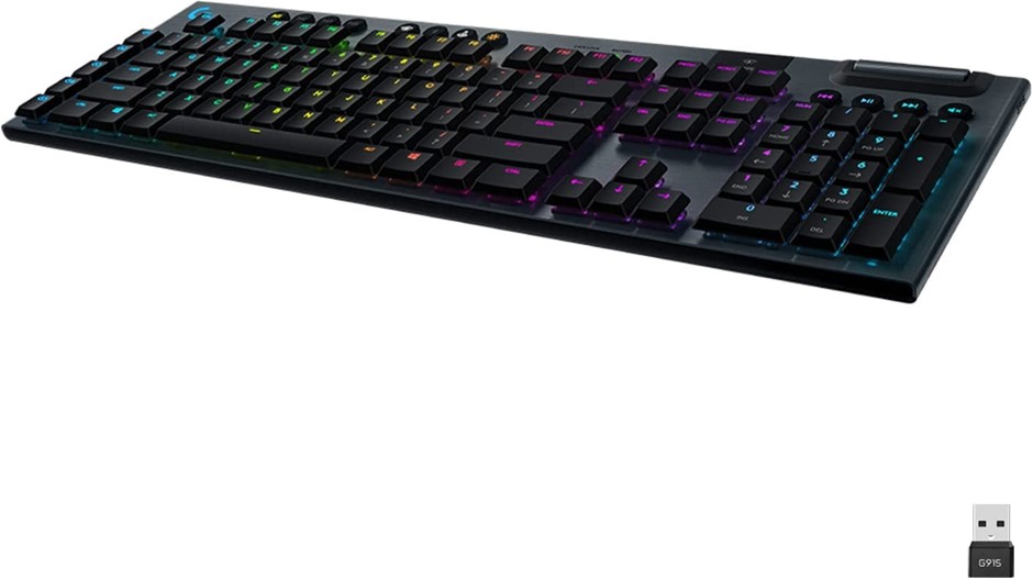 LOGITECH G915 Lightspeed Wireless RGB Mechanical Gaming Keyboard, GL ...
