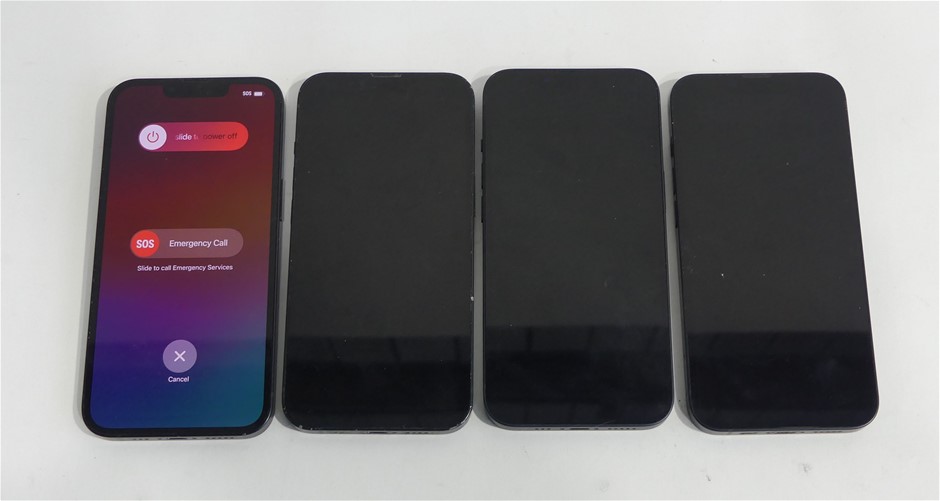 4 x iPhone 13 Model Mobiles (iCloud Locked) Auction (0004-5057988 ...