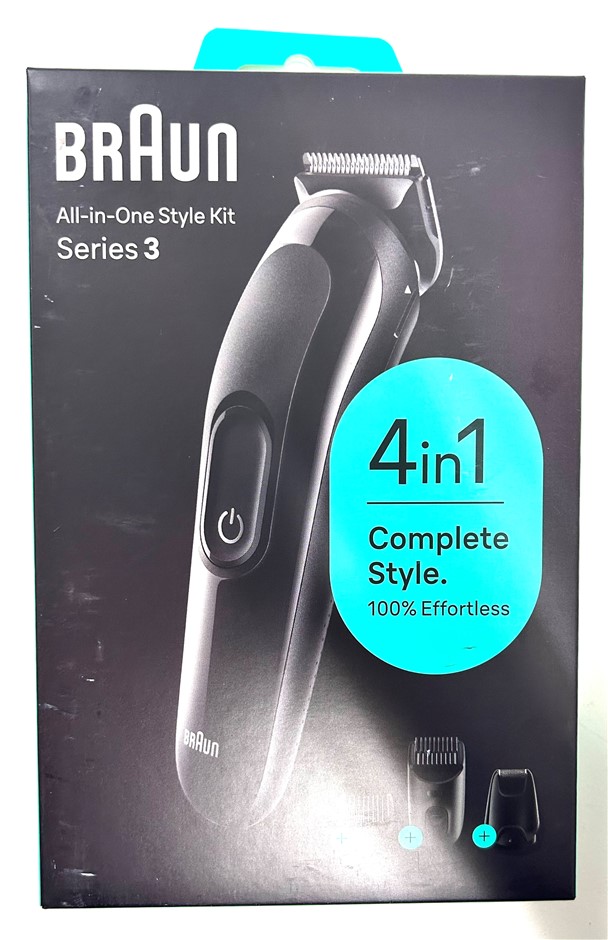 BRAUN ALL-IN-ONE STYLE KIT Series 3 Cordless 4-in-1 Shaver/Trimmer ...