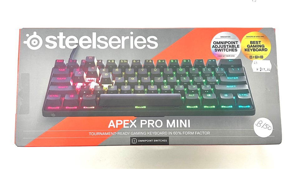 STEELSERIES APEX PRO MINI Tournament-Ready Gaming Keyboard in 60% Form ...