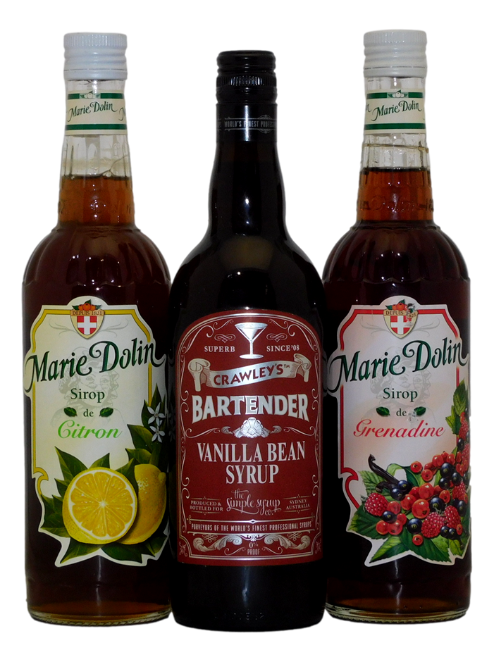 Mixed Syrup Pack (2x 700mL) (1x 750mL). Multi-Region Auction (0073 ...