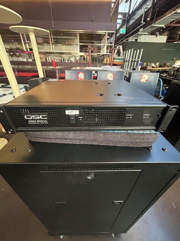 CMX 800 Va QSC Rack Mounted Professional 2 Channel Power Amplifier ...