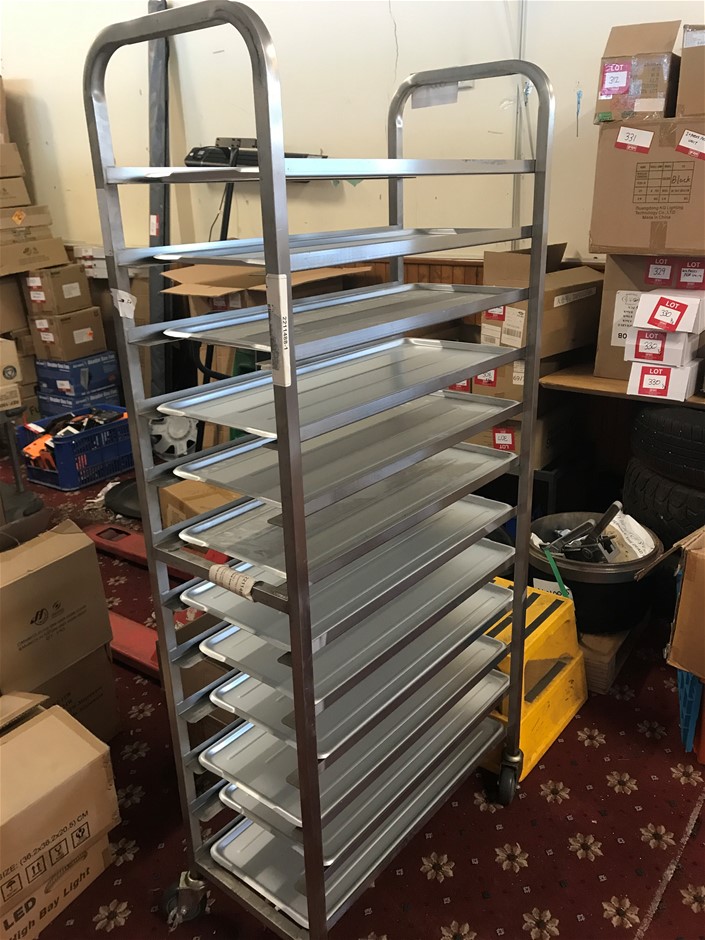 1x Steel and Stainless Steel Bakers Trolley Auction (0902-3030306 ...