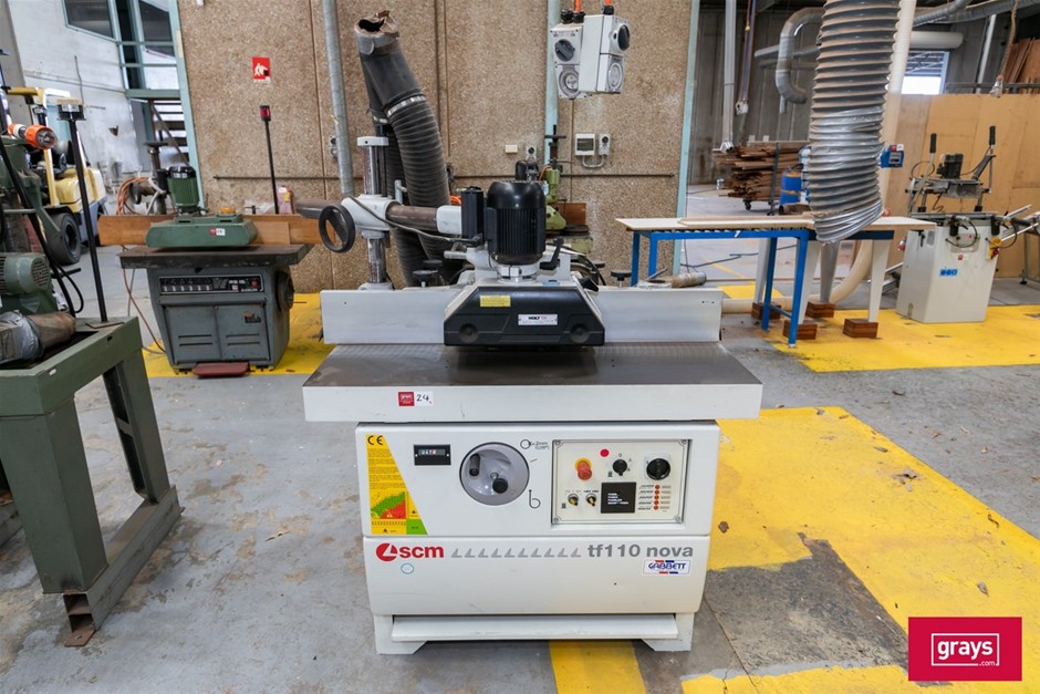2011 SCM tf 110 nova Spindle Moulder Machine with Power Feed Drive ...