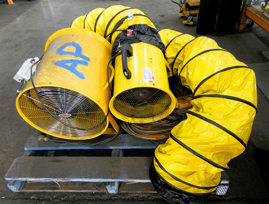 Pallets Of COMPACT AIR BLASTER 450mm & Bristol 300mm Extraction Fan ...