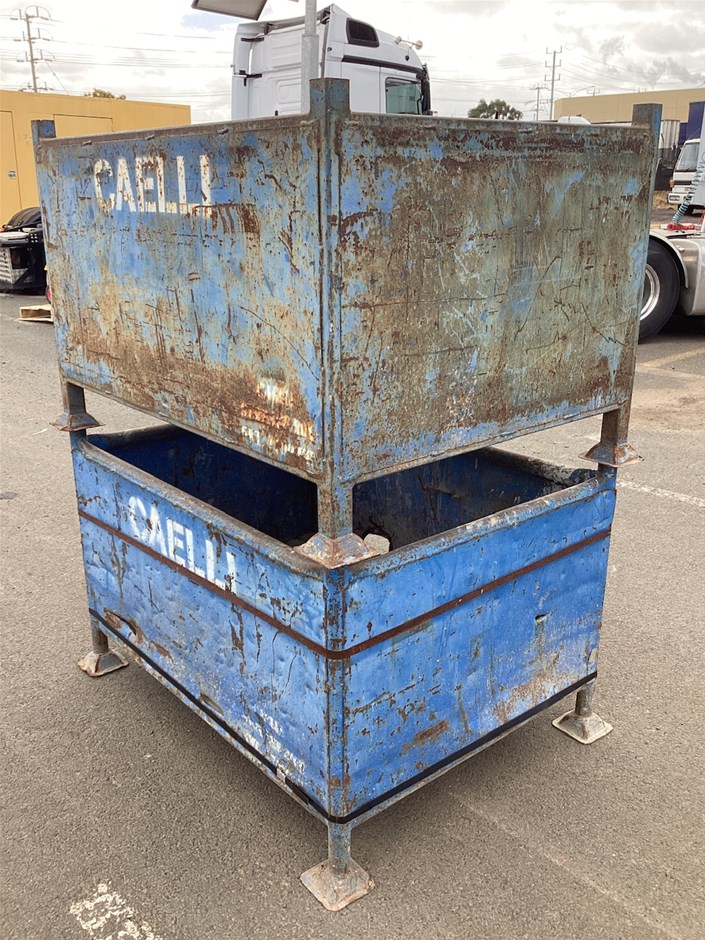 2 x Metal Stillage Storage Boxes Auction (0008-3030541) | Grays Australia