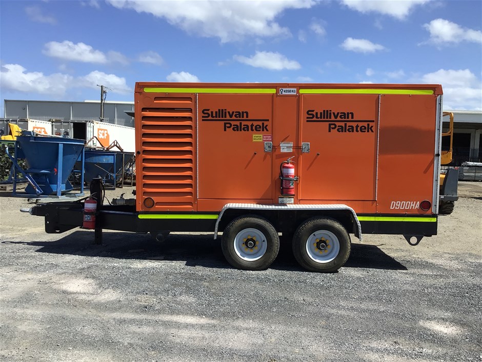 Sullivan Palatek DE900PH3CUA Trailer Mounted Compressor Auction (0002 ...