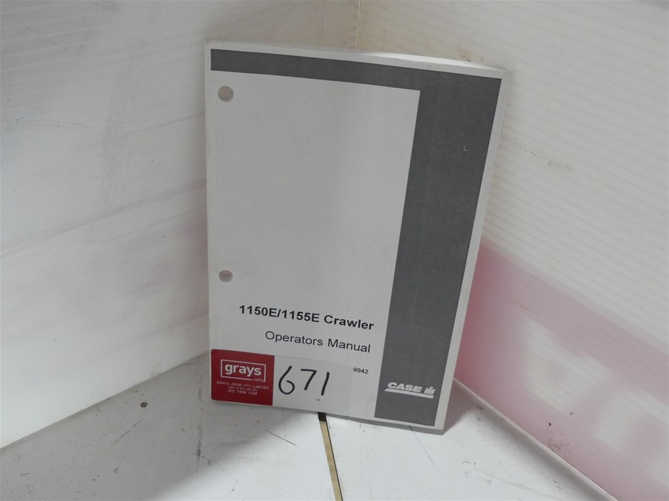 Case Operators Manuals Auction (0671-5058003) | Grays Australia
