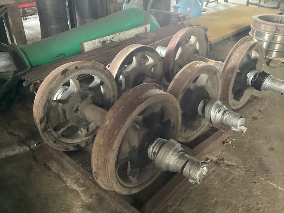 Set 3x Locomotive Wheel Assemblies Auction (0814-7054114) | Grays Australia