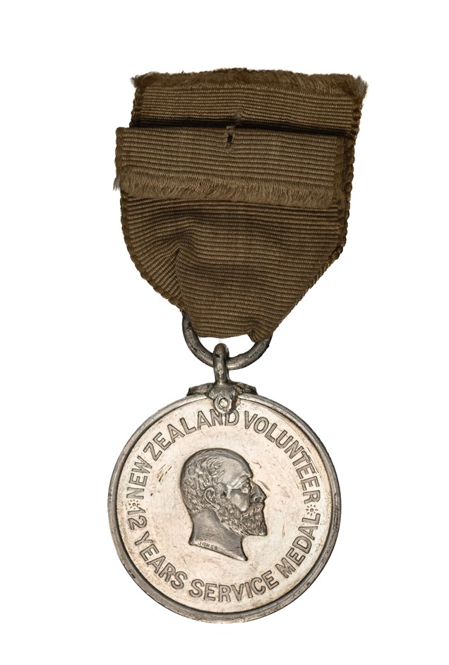 1903 NZ Volunteer 12 Years Service silver medal Auction (0054-5058029 ...
