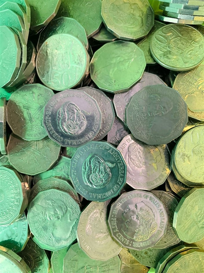 Lot of commemorative 50 cent pieces approx. 200 items Auction (0101 ...
