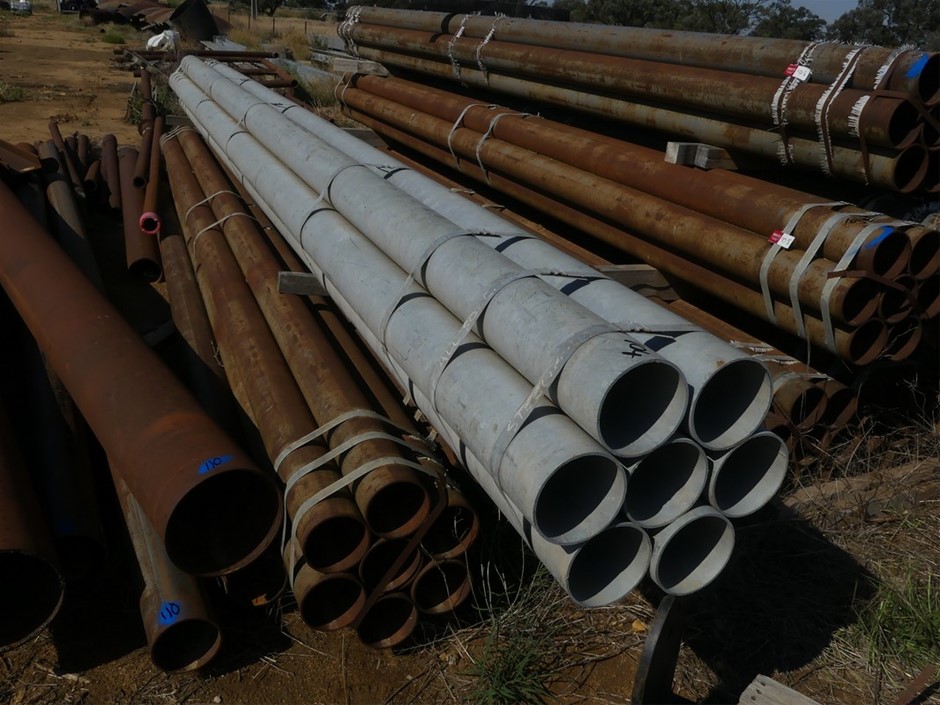 Qty 1 x Bundle x Unused Industrial Galvanised Steel Pipe Auction (0104 ...