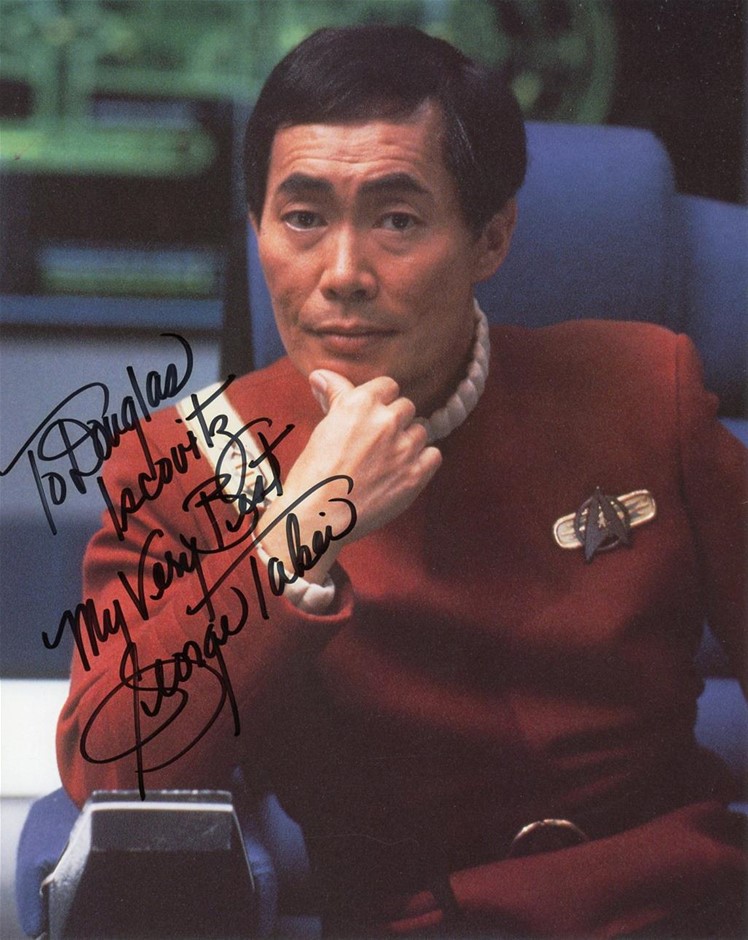 STAR TREK ORIGINAL SIGNED BY 'MR SULU' GEORGE TAKEI Auction (0020 ...