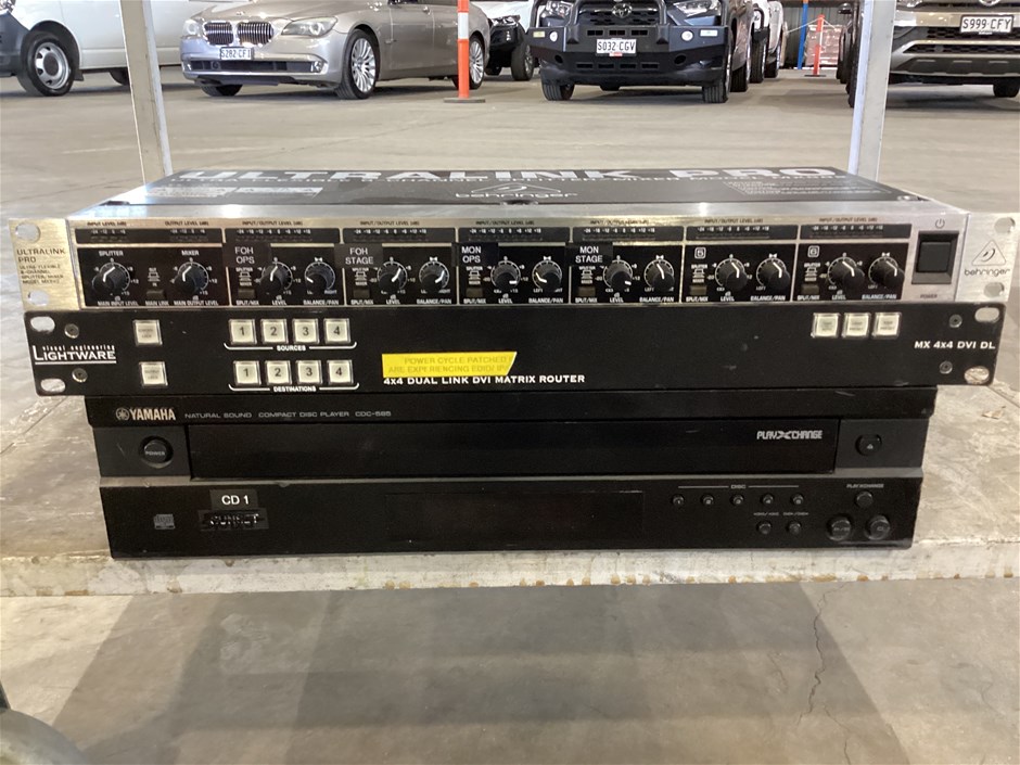Ultralink Pro Splitter/Mixer, Lightware Matrix Router, Yamaha CD Player ...