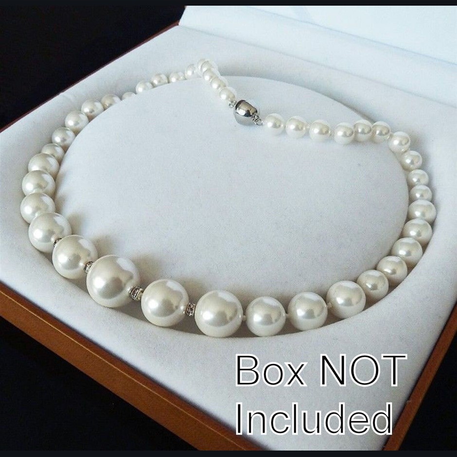 Genuine Classic 18" Sea Shell Pearl Necklace Auction (0001-2562004 ...