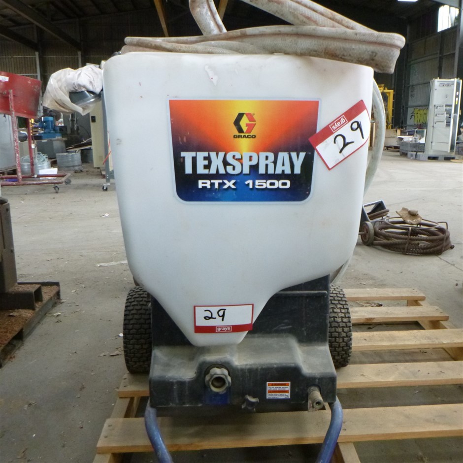 Texspray RTX 1500 Texture Sprayer Auction (0029-3030991) | Grays Australia