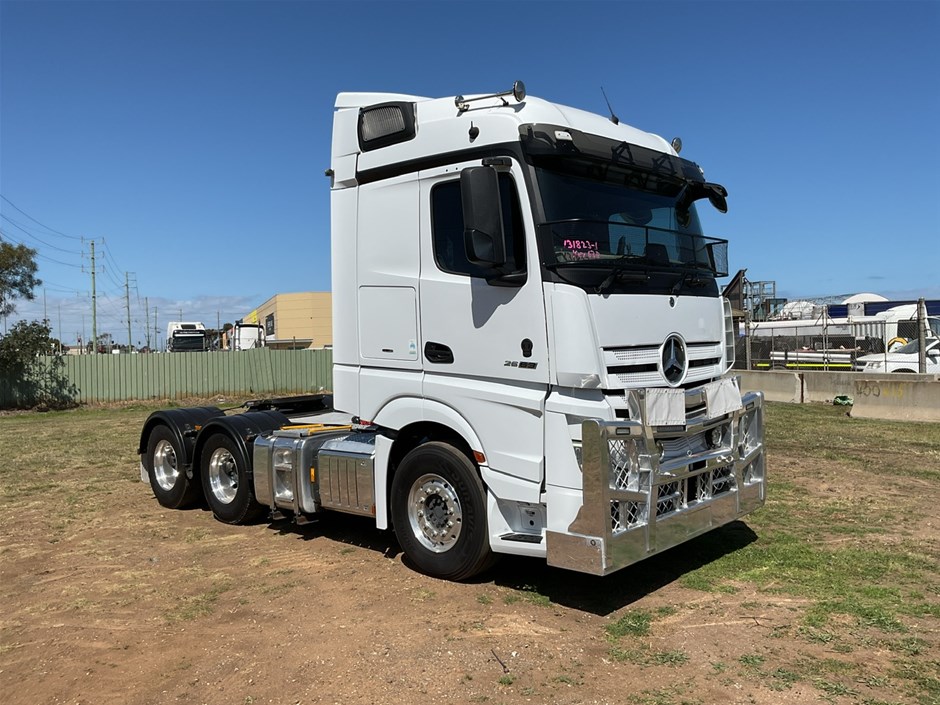 2021 Mercedes Benz Actros 2663 6 x 4 Prime Mover Truck Auction (0001 ...