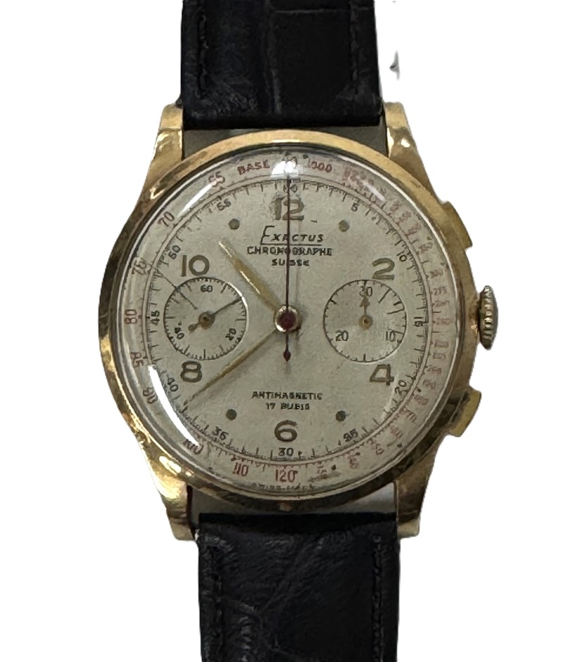 EXACTUS Vintage Chronograph Suisse Watch Auction (0014-2562154) | Grays ...