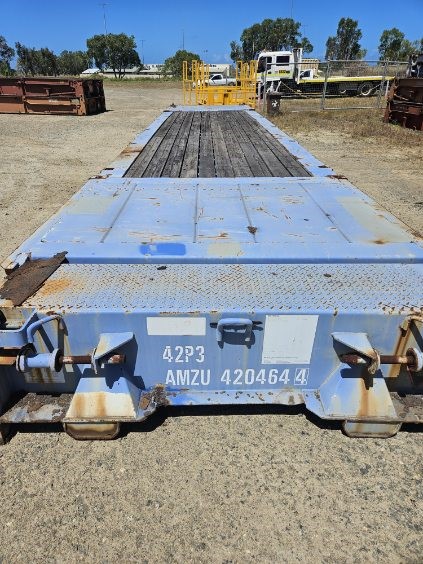 40ft Flat Rack Shipping Container Platform Base Auction (0003-7054656 ...