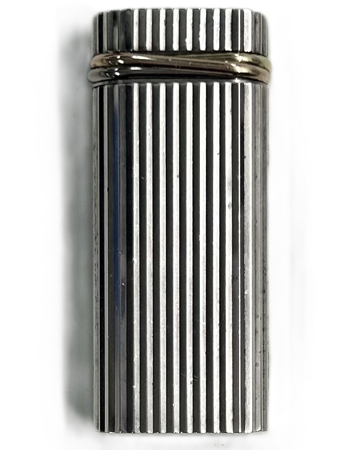 CARTIER Silver/Gold Godron Design Lighter Auction (0020-2562224 ...