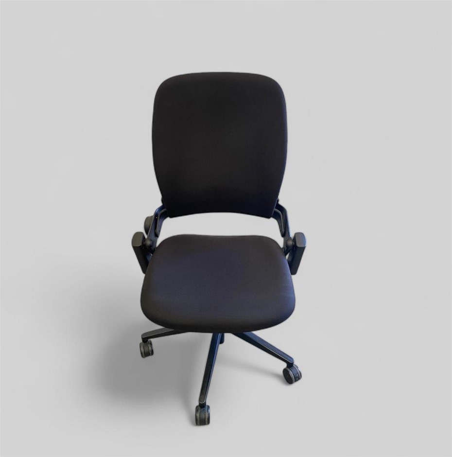 RRP $1000+ STEELCASE Leap V2 Chairs (Black) (Minor Use) (Leap-10100 ...