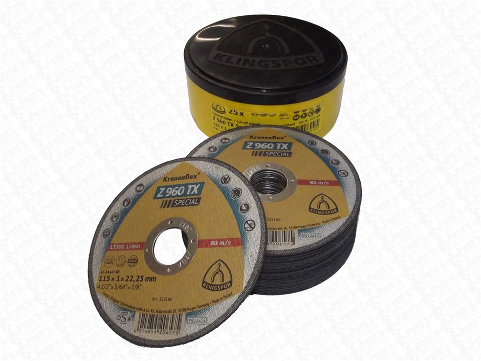 25 x Cutting Off Wheel Auction (0023-3031097) | Grays Australia