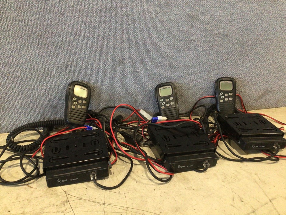 Icom IC-440 UHF Radios x 3 Auction (0003-8019435) | Grays Australia