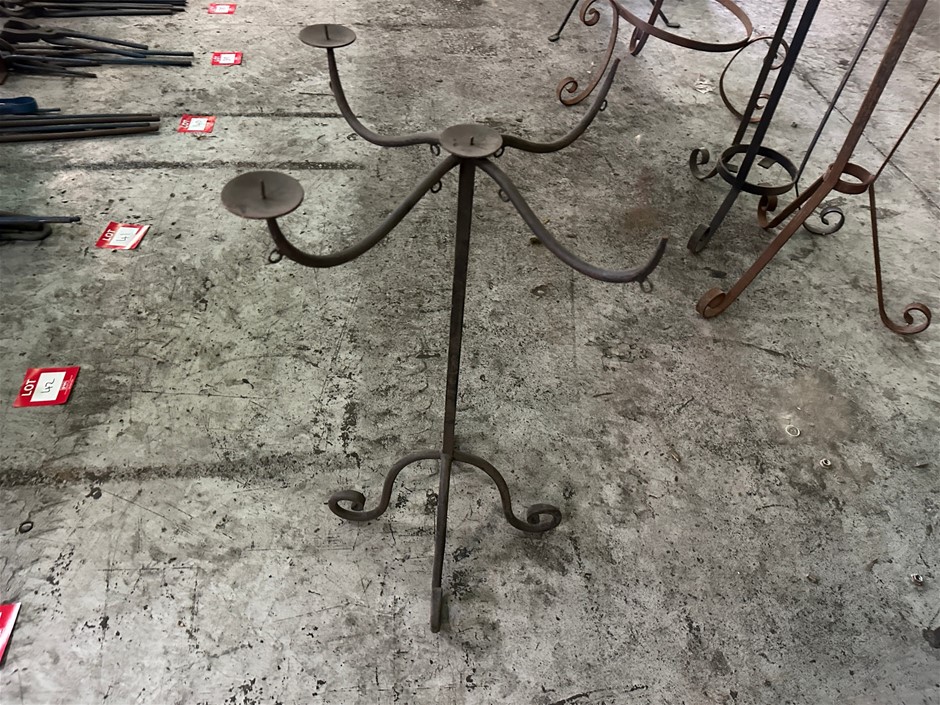5 Candle Holder Metal Stand Auction (0075-3031160) | Grays Australia