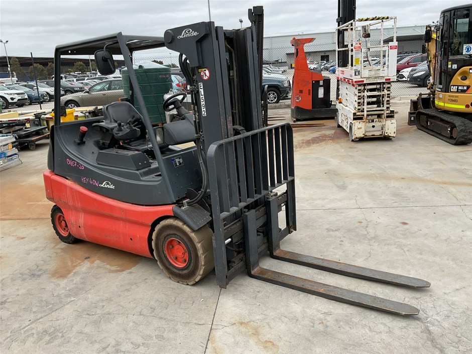 Linde E25 Counterbalance Forklift Auction (0014-3031159) | Grays Australia