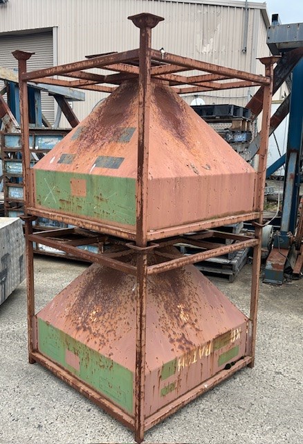 2 x Metal Fabricated Hoppers Auction (0012-3031201) | Grays Australia