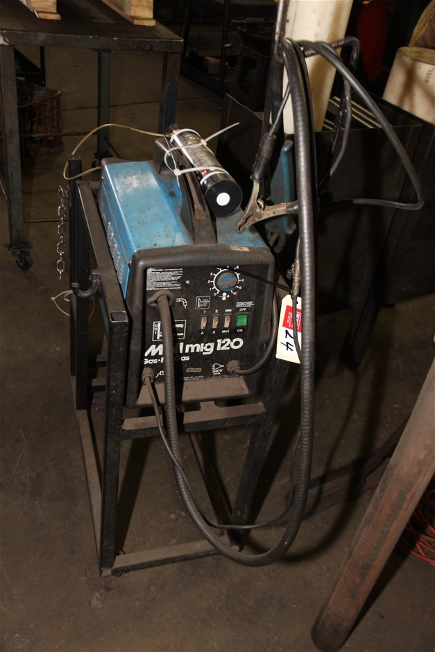 UNI MIG Mini Mig 120 Mobile Mig Welder 0n Stand Auction (0024-5058494 ...
