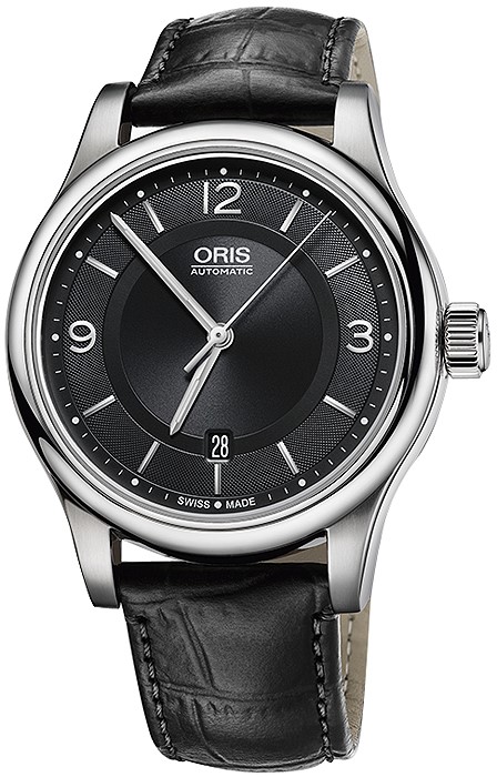 Oris Classic Date Black Dial Leather Auction (0025-2562604) | Grays ...