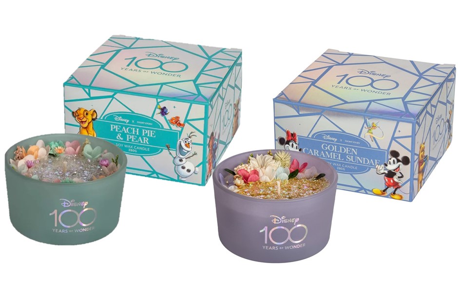 DISNEY 100 Short Story Scented Candles 2 Pack Classics And Friends ...