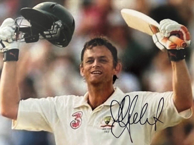 ADAM GILCHRIST SIGNED CRICKET CENTURY PHOTO Auction (0011-2562829 ...