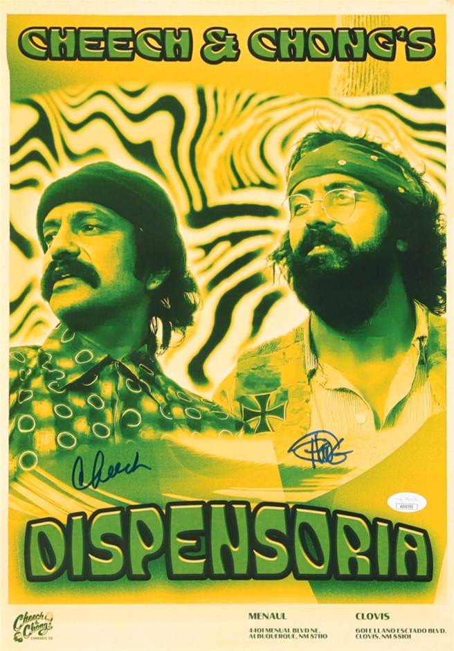CHEECH & CHONG DUAL SIGNED LARGE DISPENSIA PRINT Auction (0026-2562829 ...